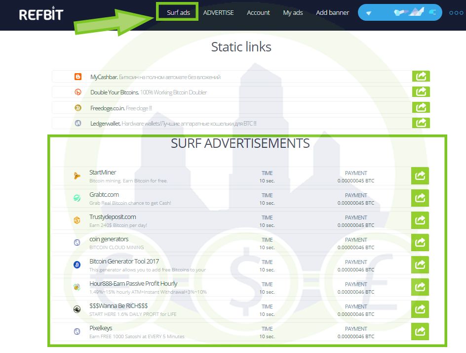 RefBit Un Portal PTC Para Ganar Bitcoin GRATIS